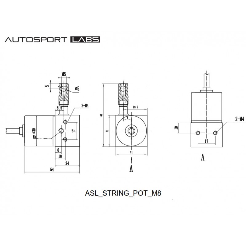 500mm string potentiometer sensor